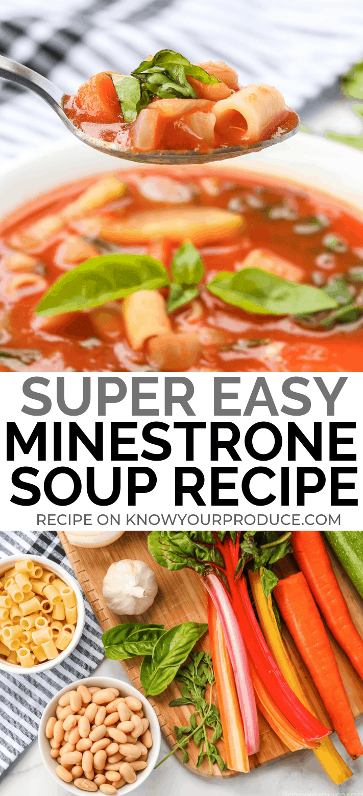 Easy Minestrone Soup - Know Your Produce