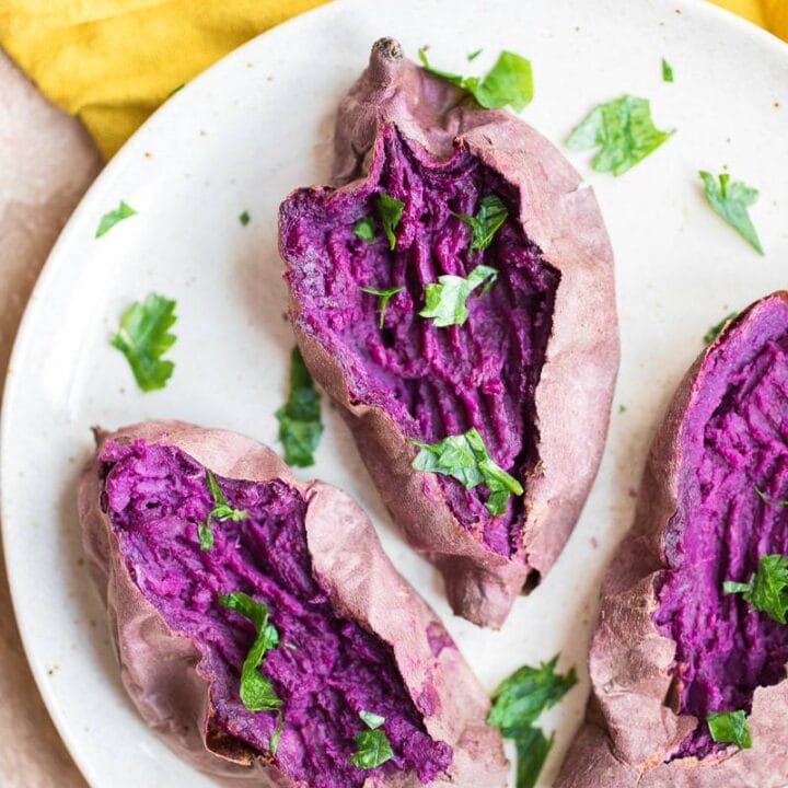 Baked Purple Sweet Potato Know Your Produce